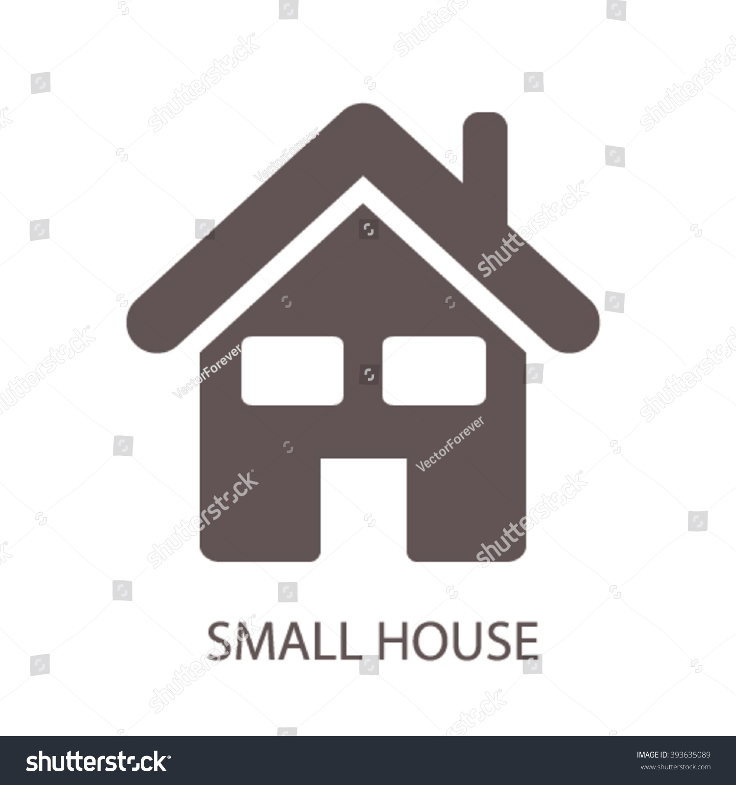 Small House Icon Stock Vector (Royalty Free) 393635089 | Shutterstock