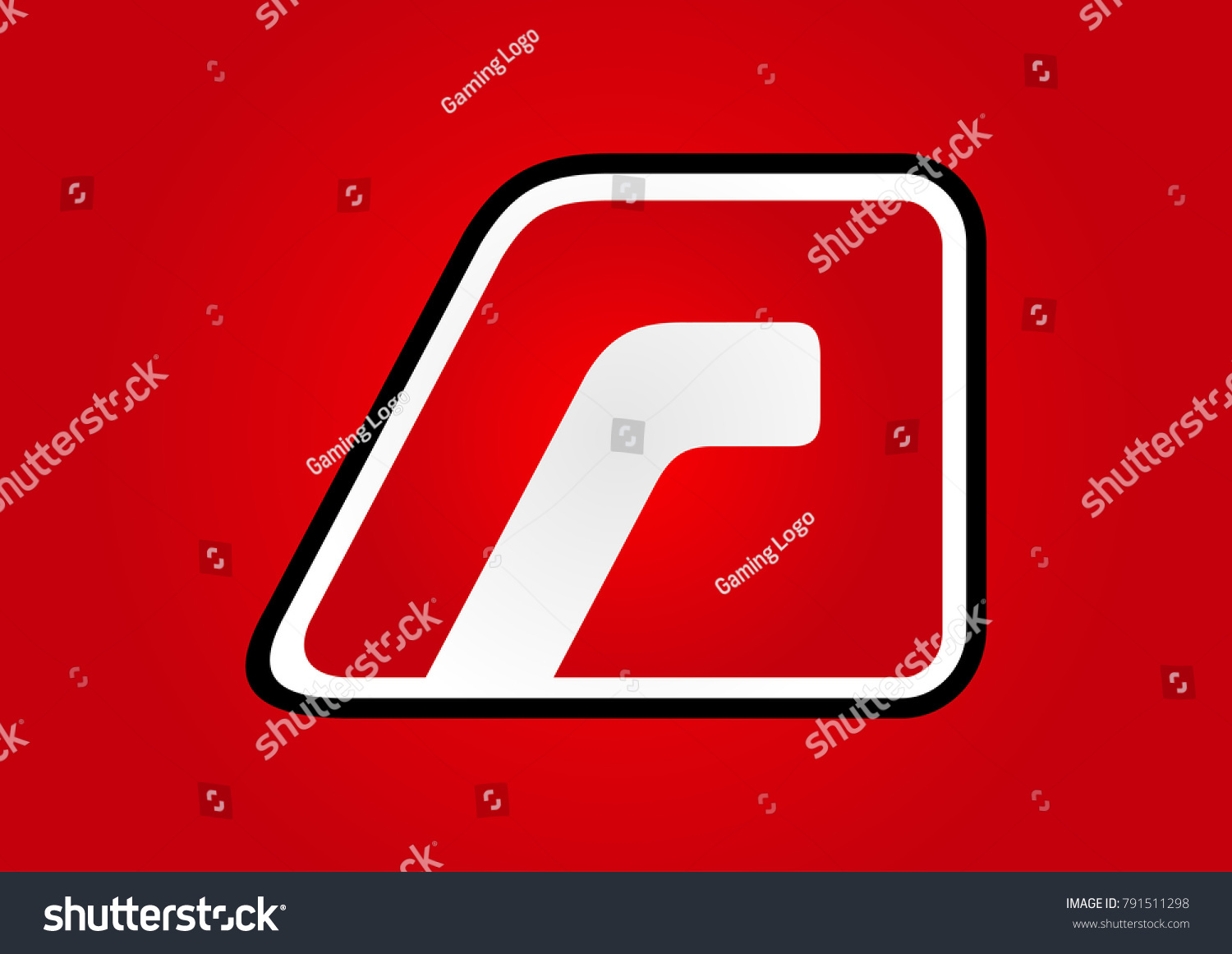 Small Letter R On Red Rectangle: vector de stock (libre de regalías ...