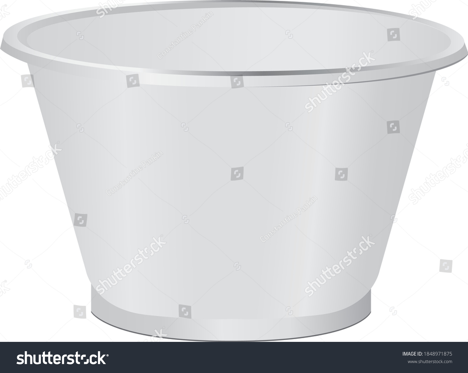 Small Plastic Cup Single Use Vector Stock Vector (Royalty Free ...