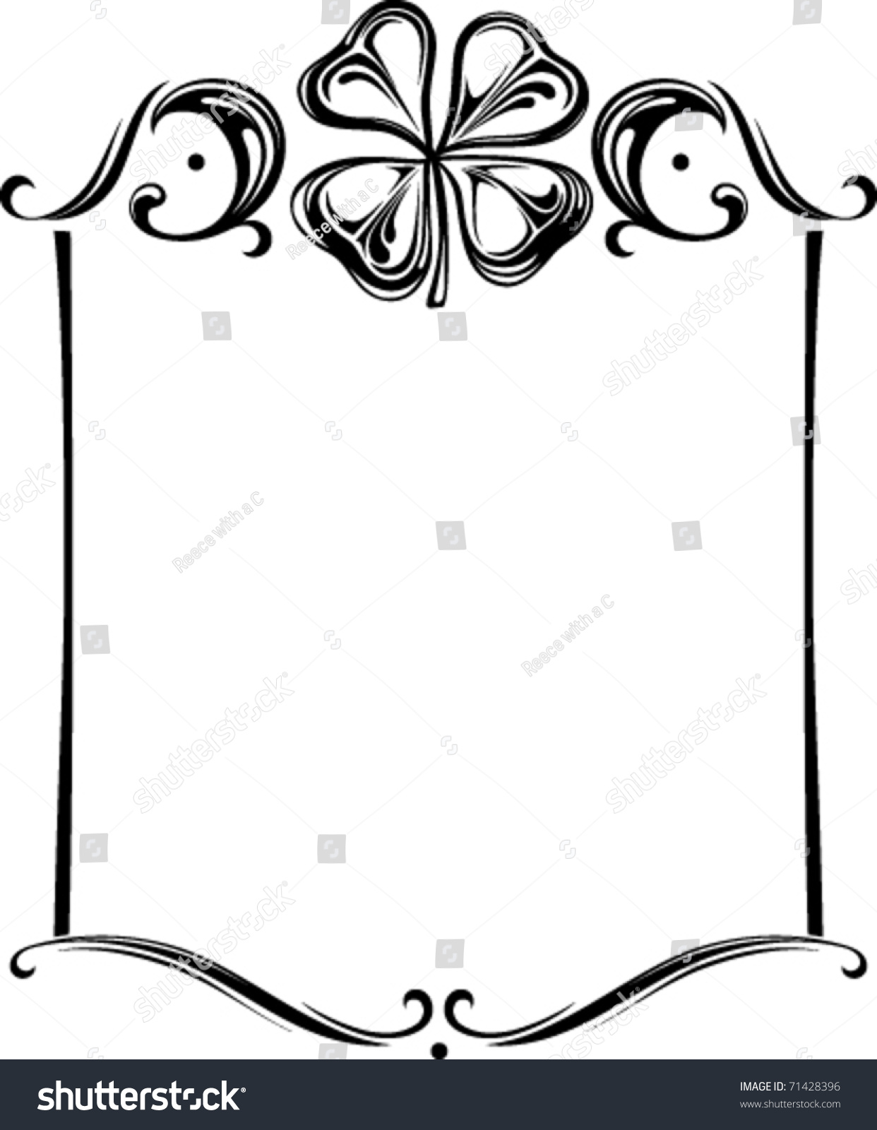 Small Shamrock Border Stock Vector (Royalty Free) 71428396 | Shutterstock
