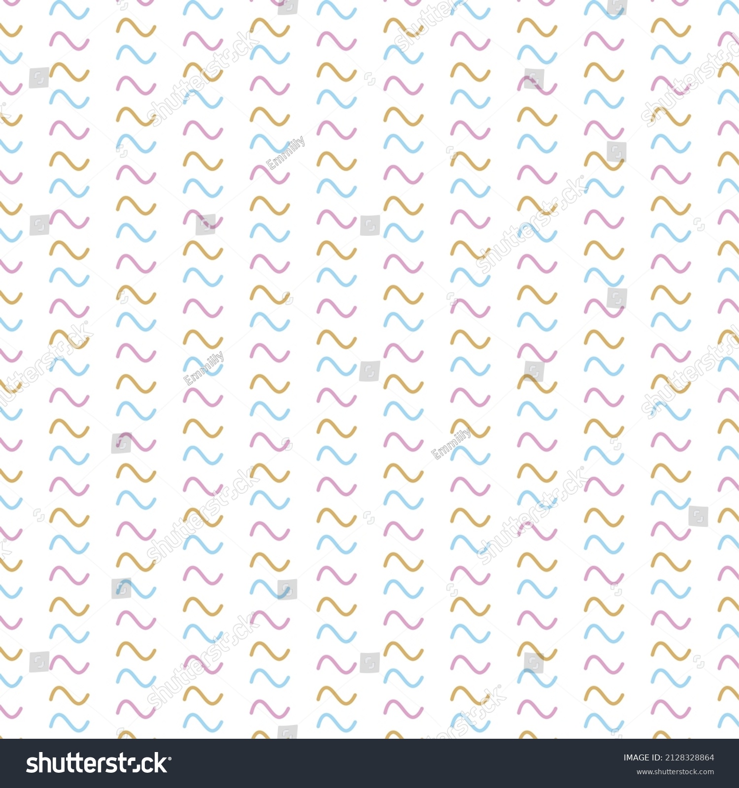 Small Wave Pastel Line Pattern On Stock Vector (Royalty Free ...