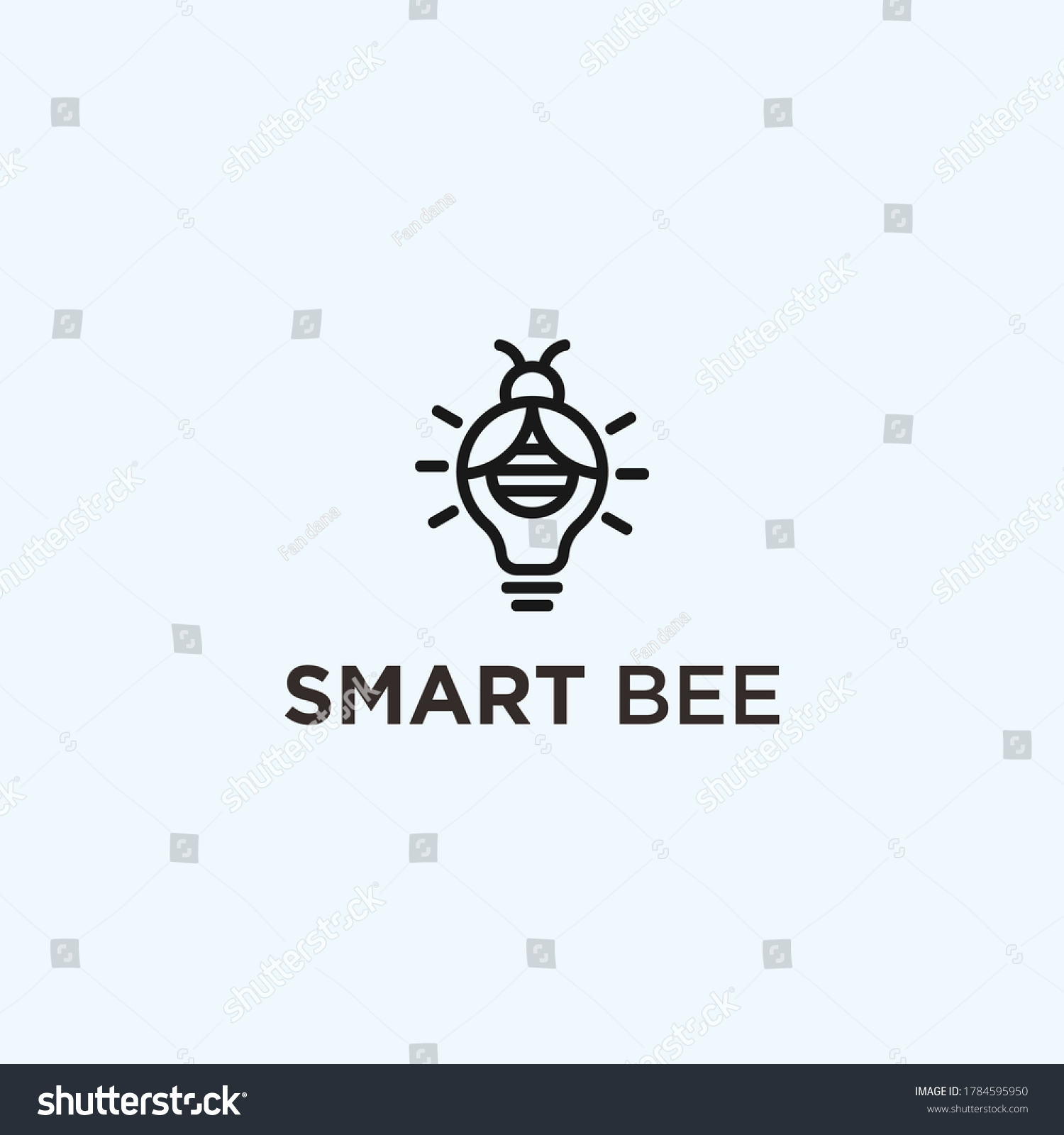 Smart Bee Logo Bee Icon: เวกเตอร์สต็อก (ปลอดค่าลิขสิทธิ์) 1784595950 ...
