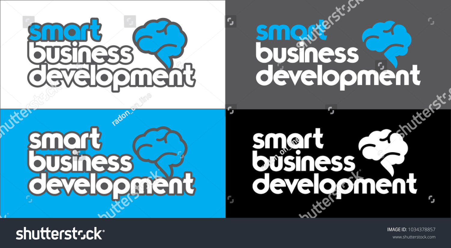 Smart Business Development Logo Stock Vector (Royalty Free) 1034378857