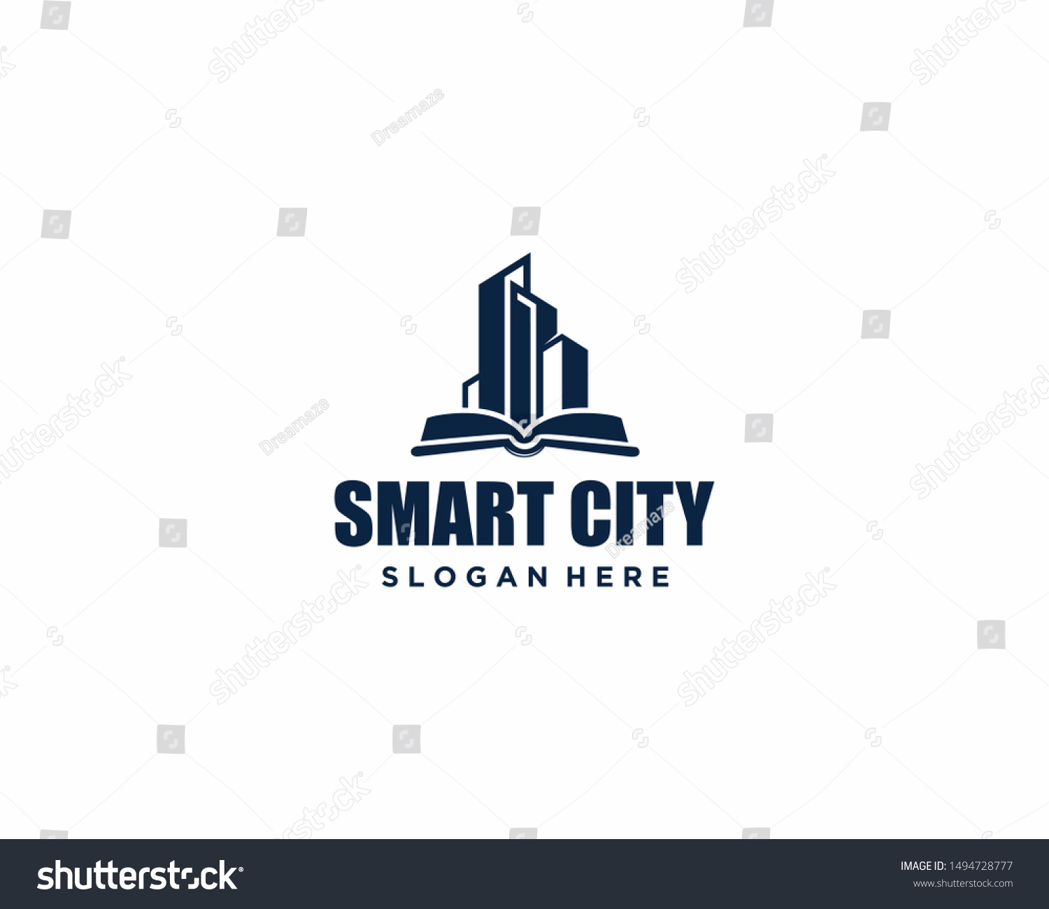 Smart City Logo Design Template Stock Vector (Royalty Free) 1494728777