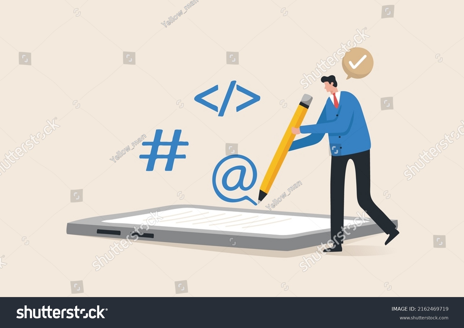 Smart Contract Concept Digital Process That Stock Vector (Royalty Free ...