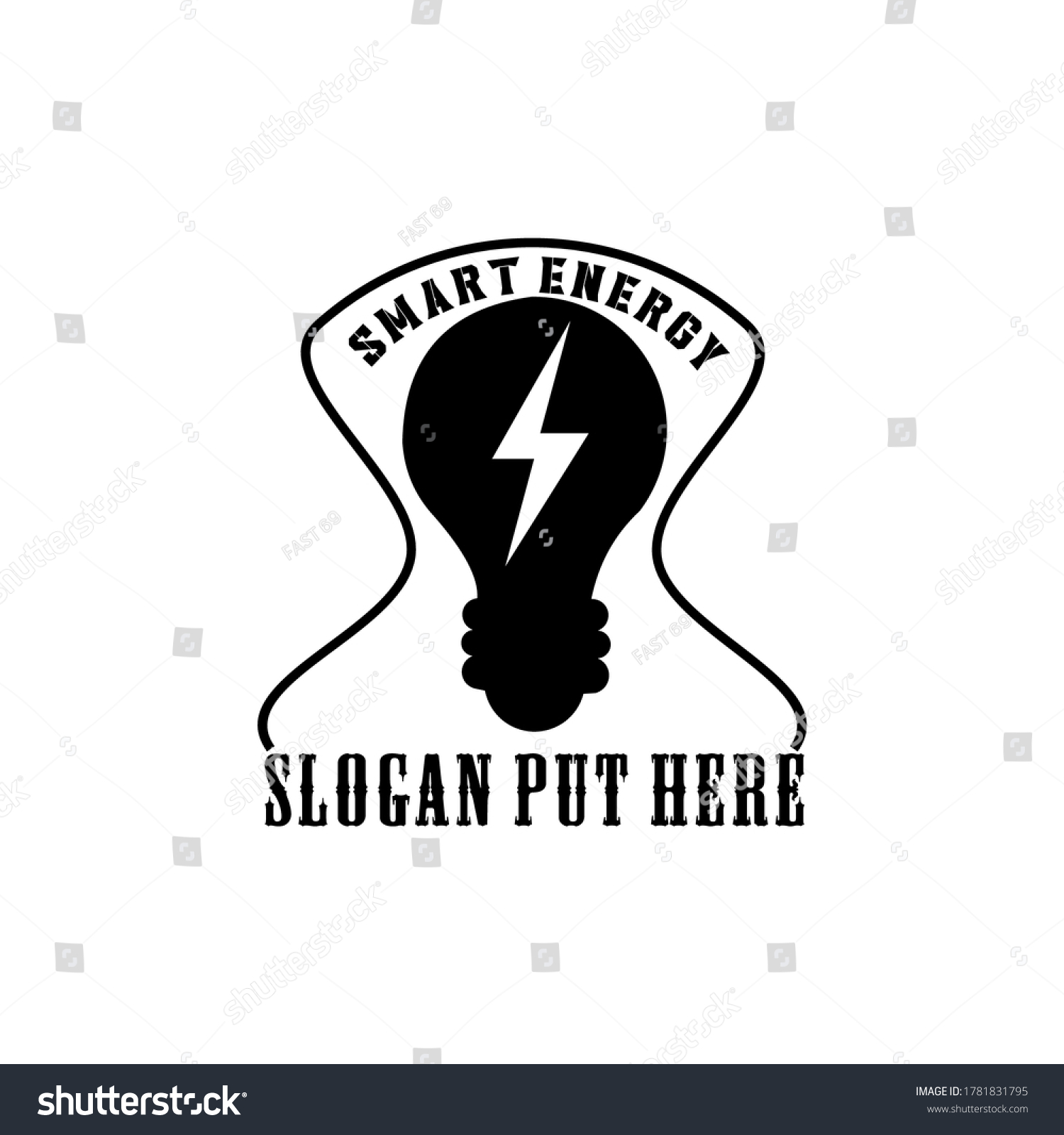 Smart Energy Simple Logo Design Stock Vector (Royalty Free) 1781831795 ...