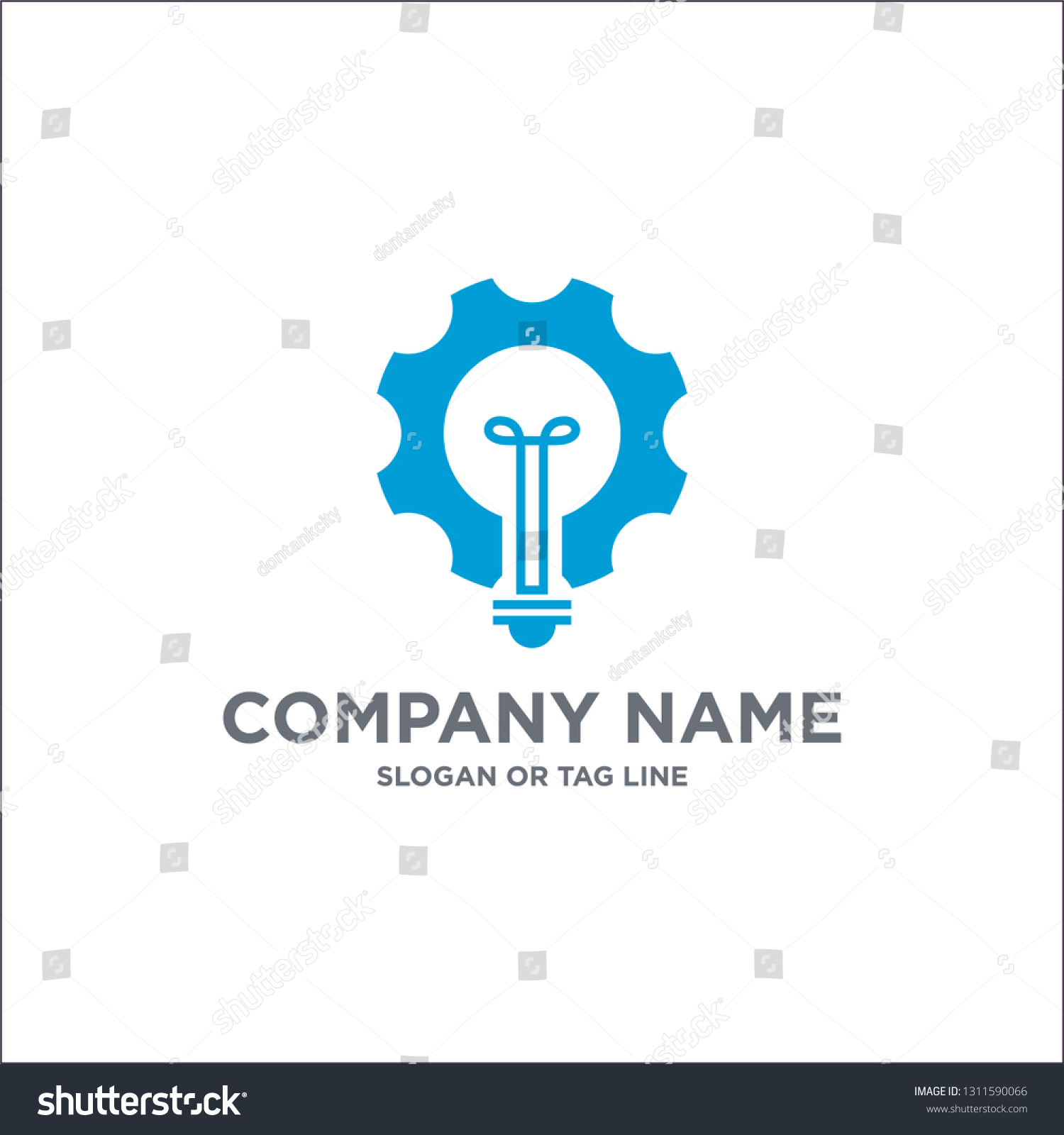 Smart Gear Light Logo Stock Vector (Royalty Free) 1311590066 | Shutterstock