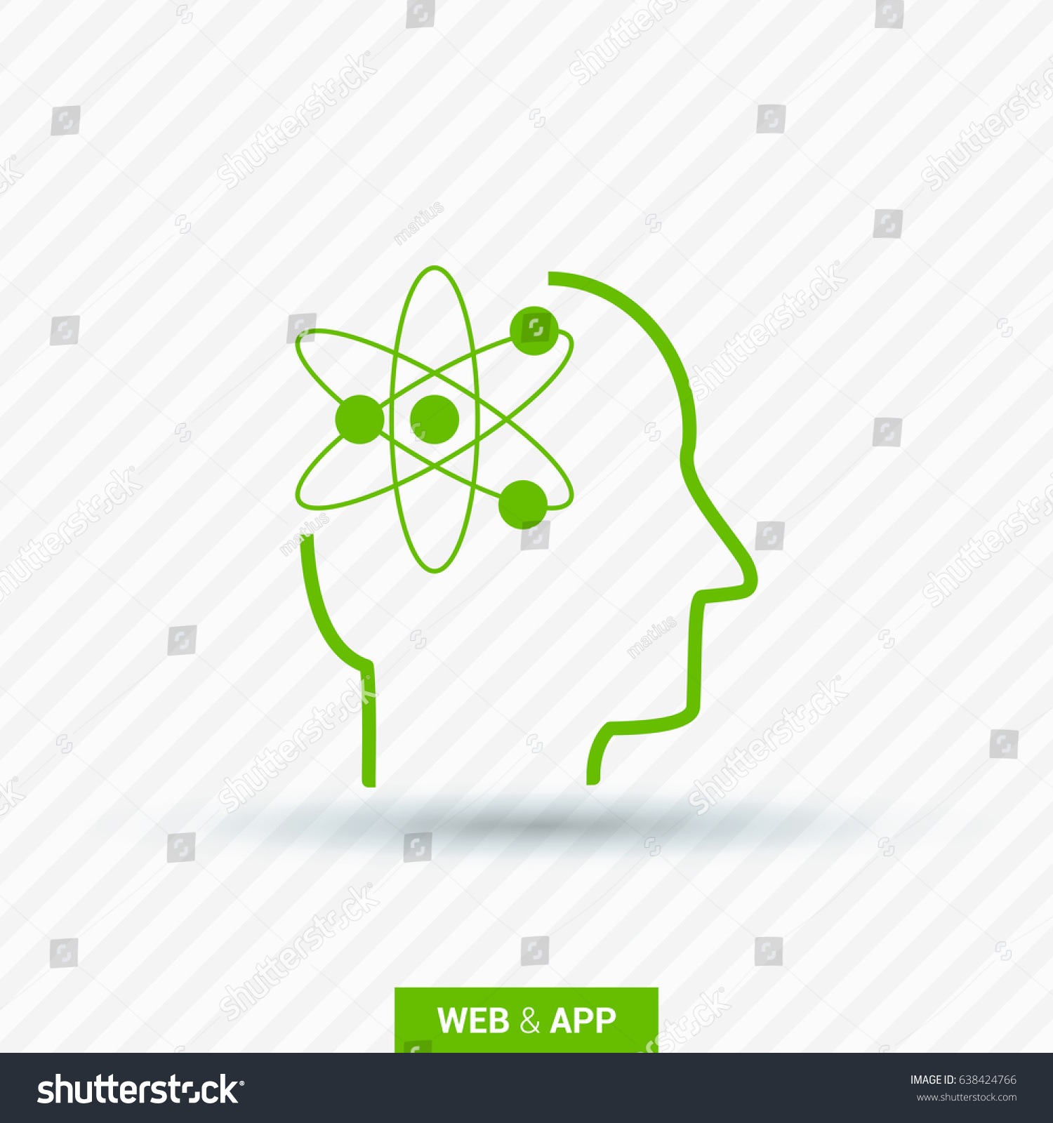 Smart Genius Line Vector Icon Vectores En Stock 638424766 - Shutterstock