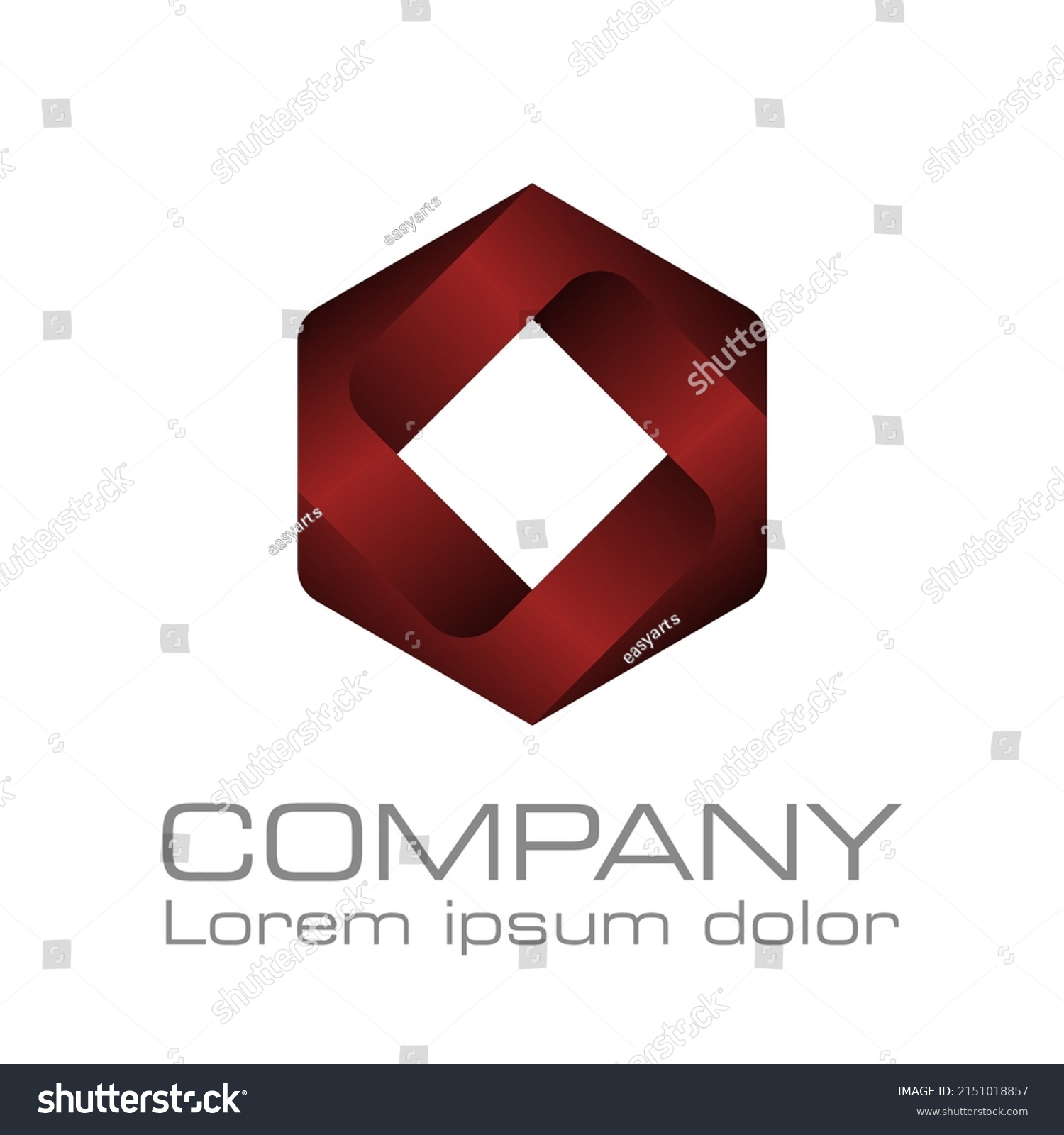 Smart Hexagon Geometric Logo Vector Stock Vector (Royalty Free ...