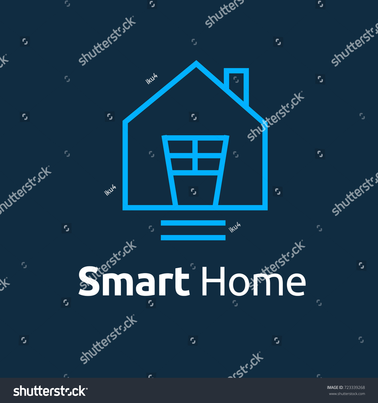 Smart Home Logo Vector Illustration Stock Vector (Royalty Free ...