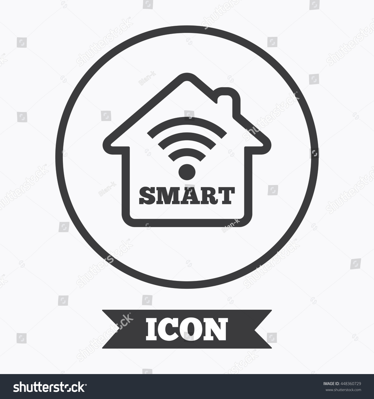 Smart House Button Remote Control Graphic: стоковая векторная графика ...