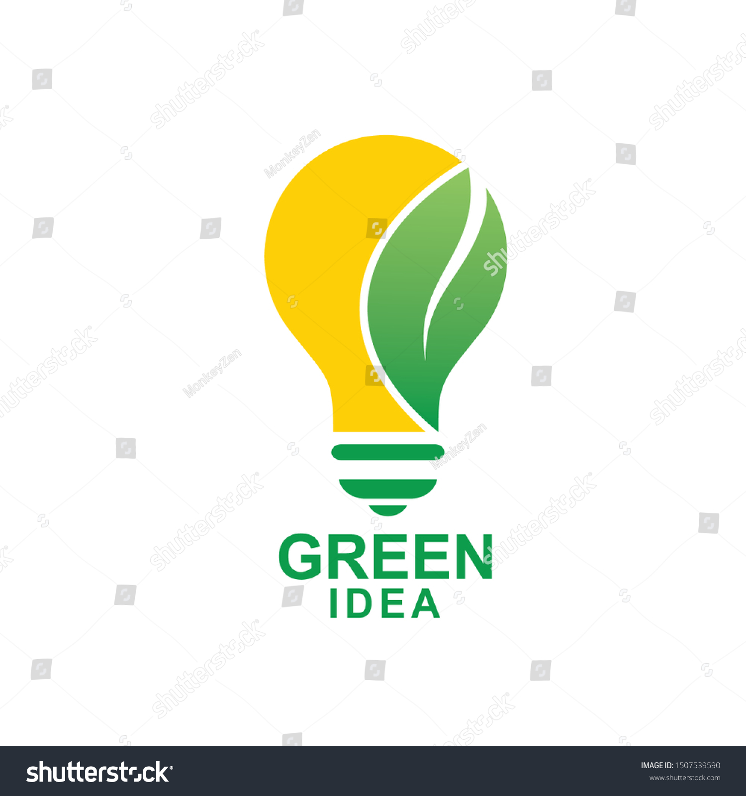Smart Idea Bulb Logo Icon Vector : image vectorielle de stock (libre de ...