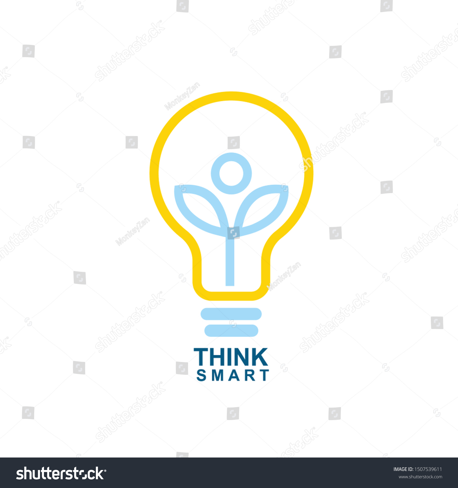 Smart Idea Bulb Logo Icon Vector Stock Vector (Royalty Free) 1507539611 ...