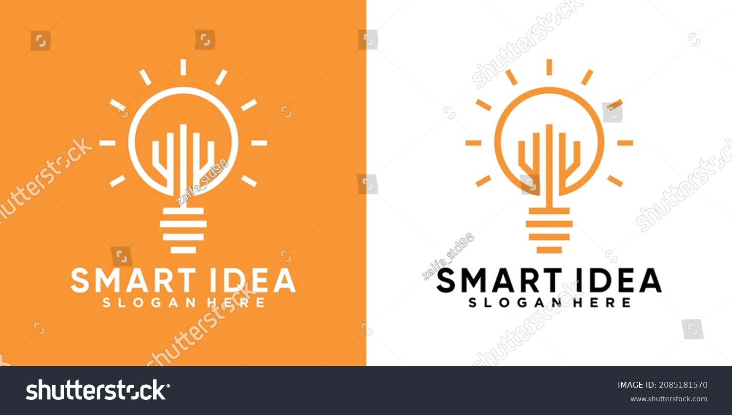 Smart Idea Logo Design Creativ Concept Stock Vector (Royalty Free ...