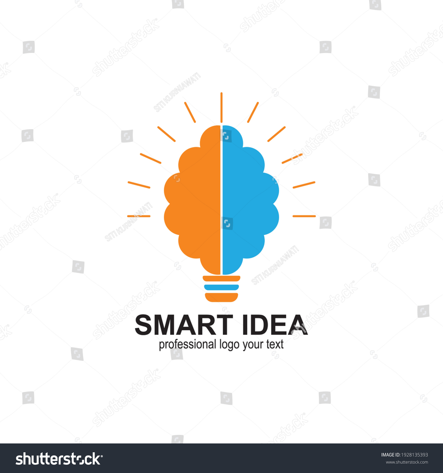 Smart Logo Concept Vector Light Bulb Stock Vector (Royalty Free ...