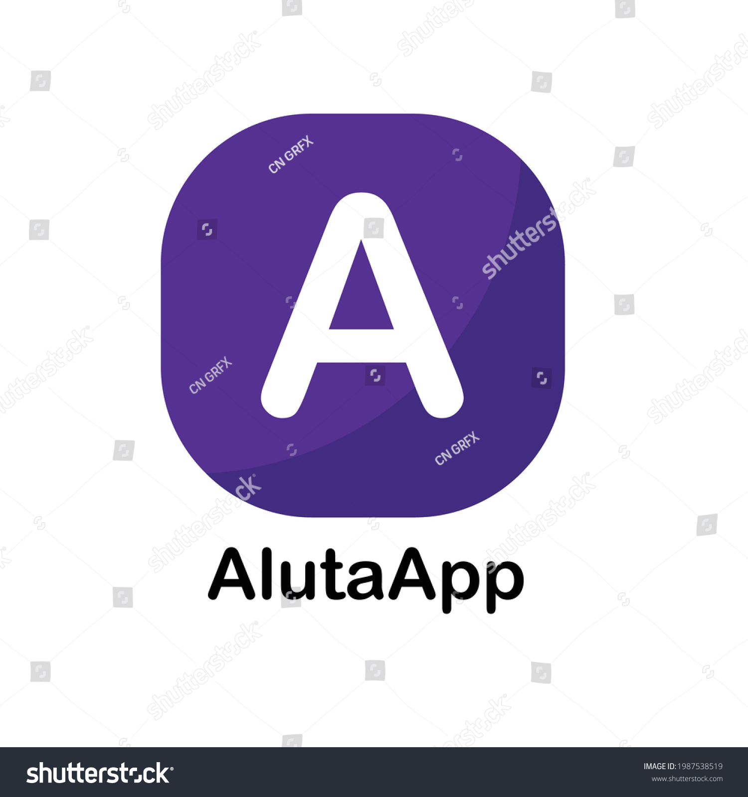 Smart Phone App Logo Design Vector Stock Vector (Royalty Free) 1987538519