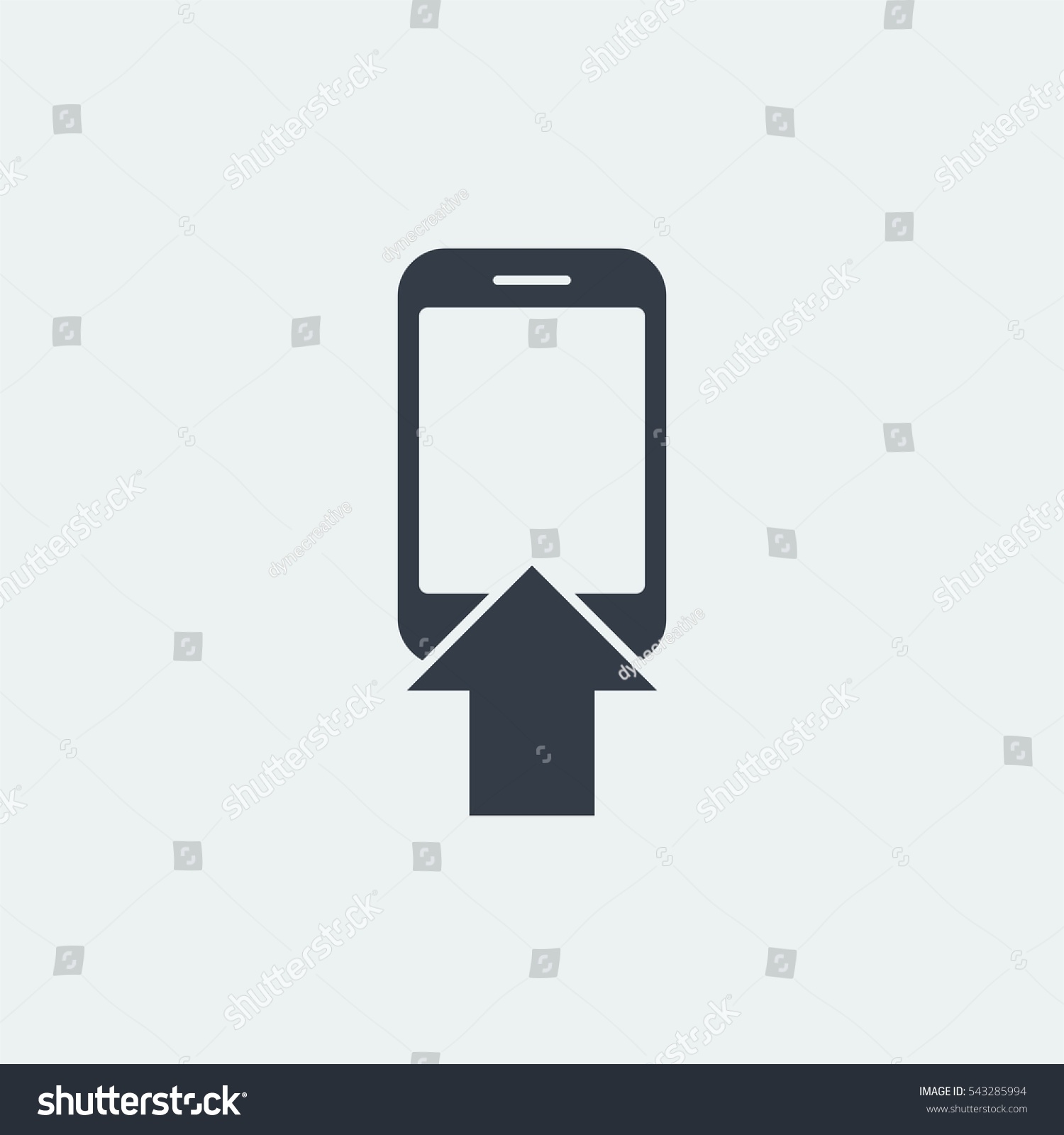 Smart Phone Icon Website Flat Design Stock Vector (Royalty Free ...
