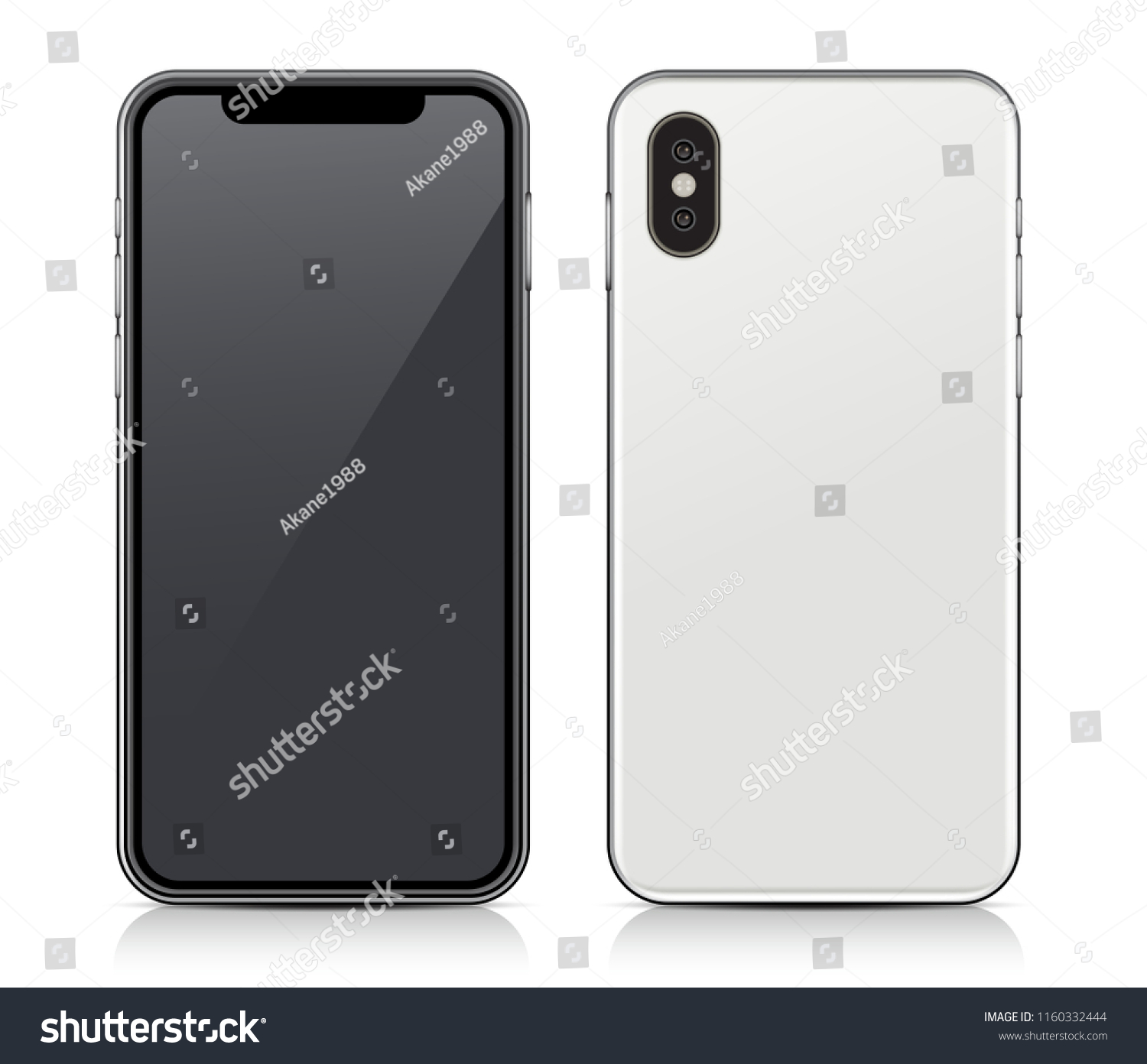 Smart Phone Template Vector Illustration: เวกเตอร์สต็อก (ปลอดค่า ...
