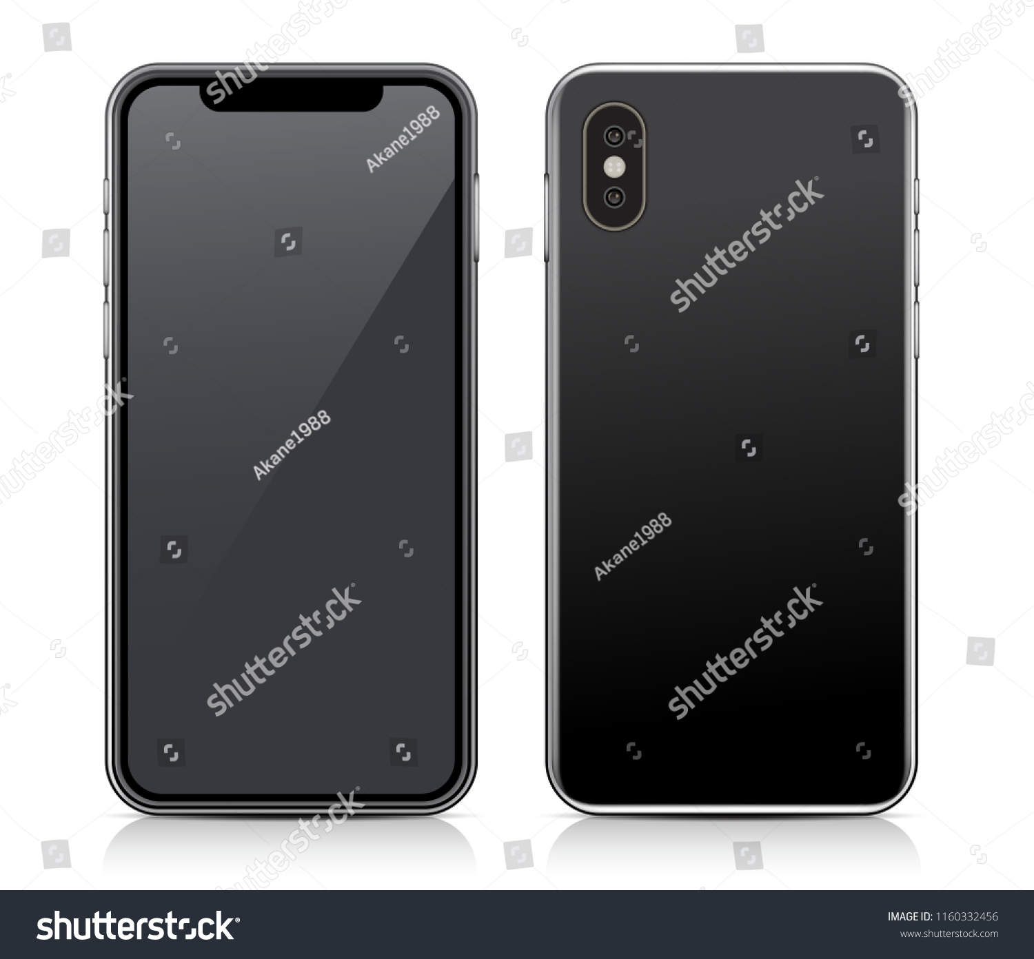 Smart Phone Template Vector Illustration Stock Vector (Royalty Free ...