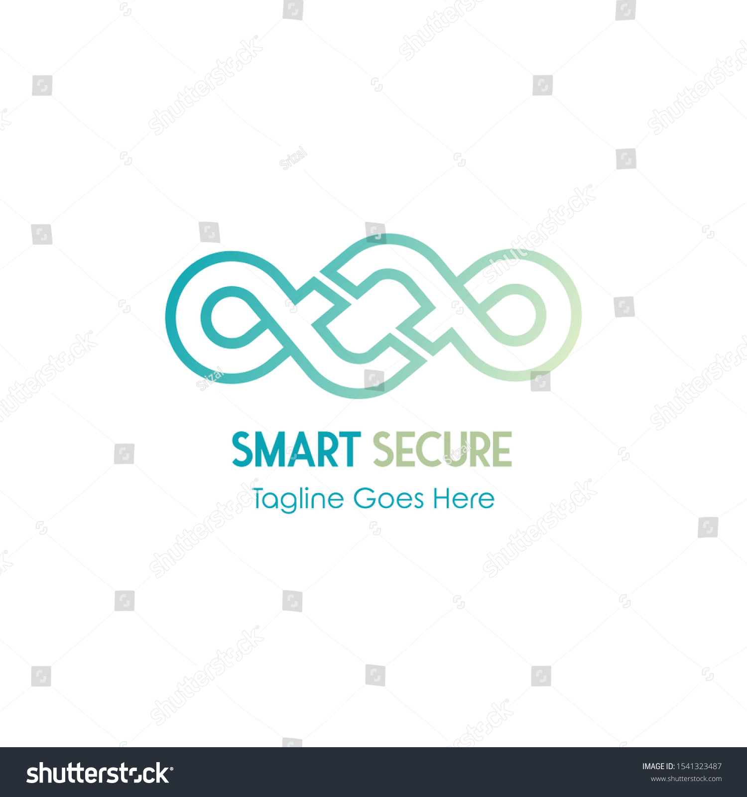 Smart Secure Logo Template Design Vector Stock Vector (Royalty Free ...