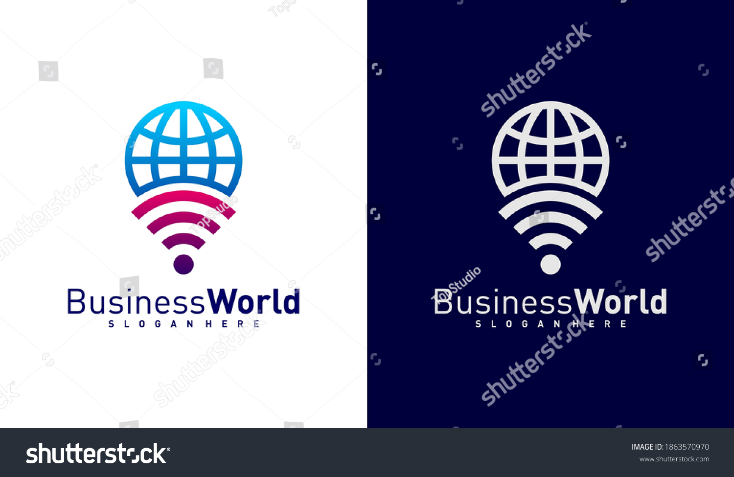 Smart World Logo Vector Template Creative Stock Vector (Royalty Free ...