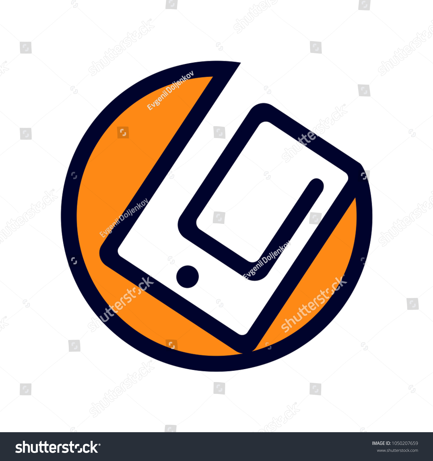 Smartphone Tablet Logo Stock Vector (Royalty Free) 1050207659 ...