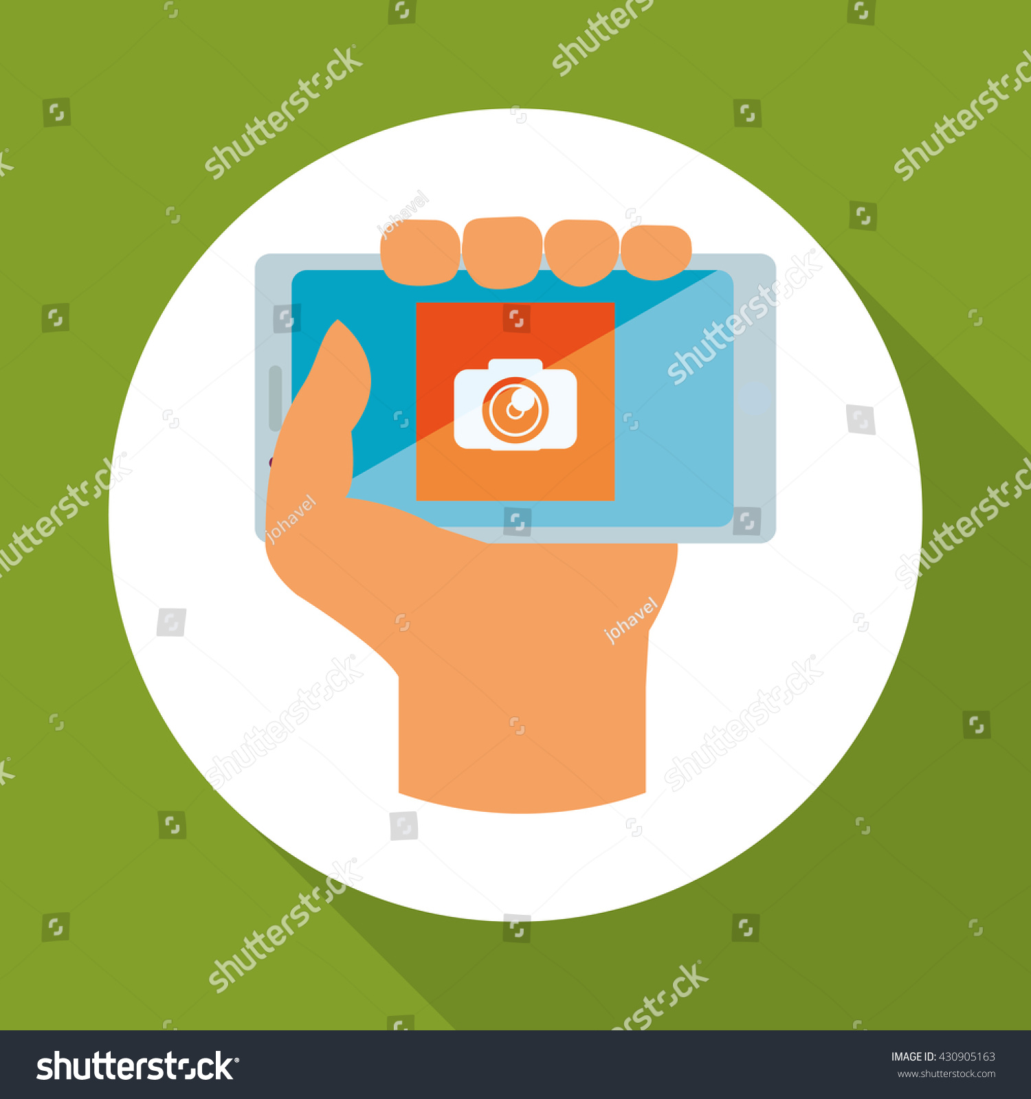 Smartphone Design App Icon White Background Stock Vector (Royalty Free ...