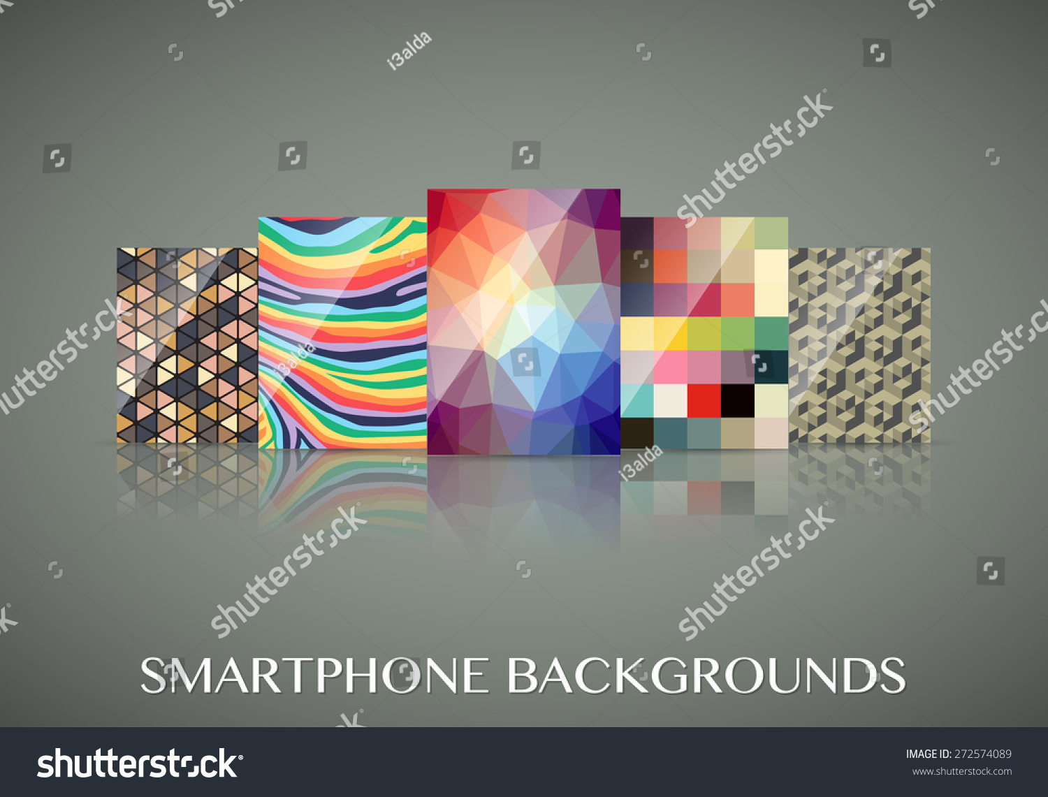 Smartphone Wallpapers Set Vector Stock Vector (Royalty Free) 272574089