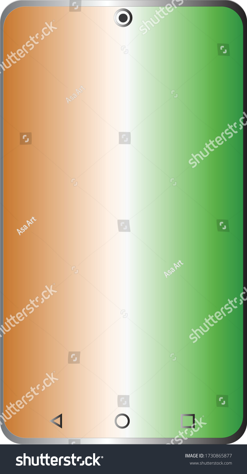 Smartphone Multi Colour Display Vector Illustration Stock Vector ...
