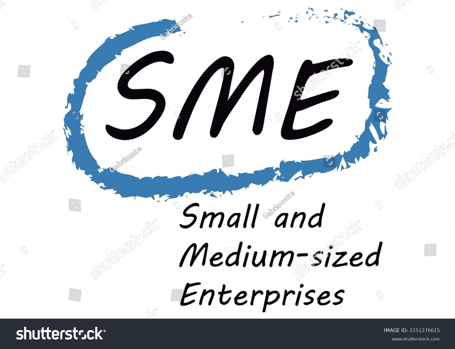 Sme Text On White Background Stock Vector (Royalty Free) 2151276615 ...