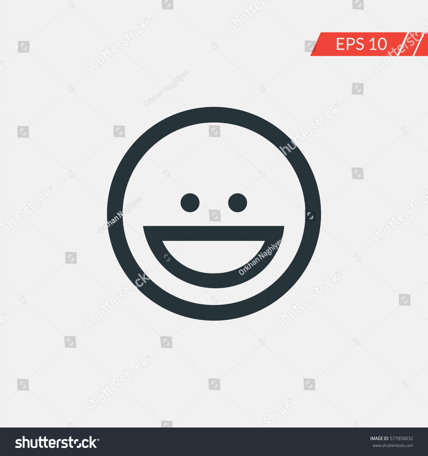 Smile Emoji Vector Icon: vetor stock (livre de direitos) 577850032 ...