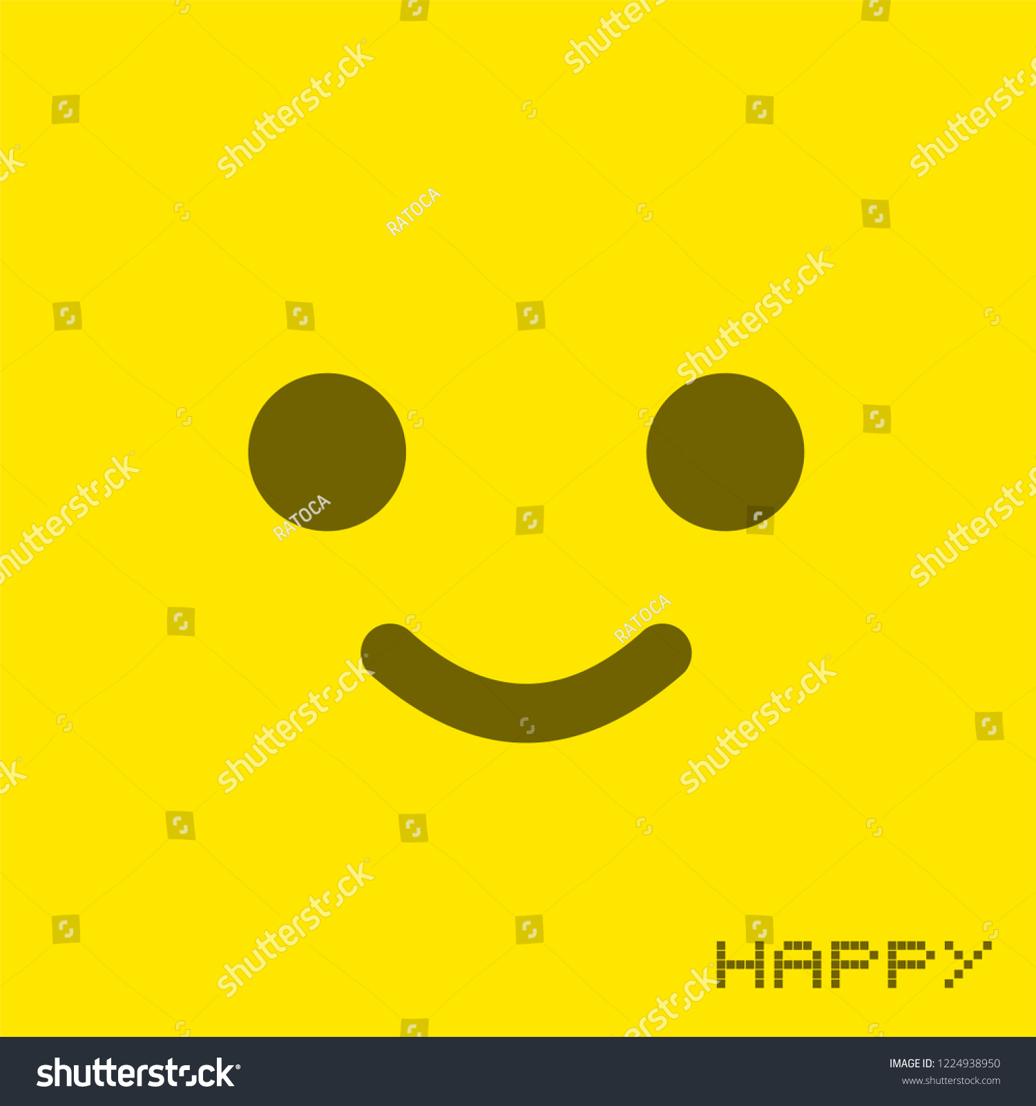 Smile Face Design Stock Vector (Royalty Free) 1224938950 | Shutterstock
