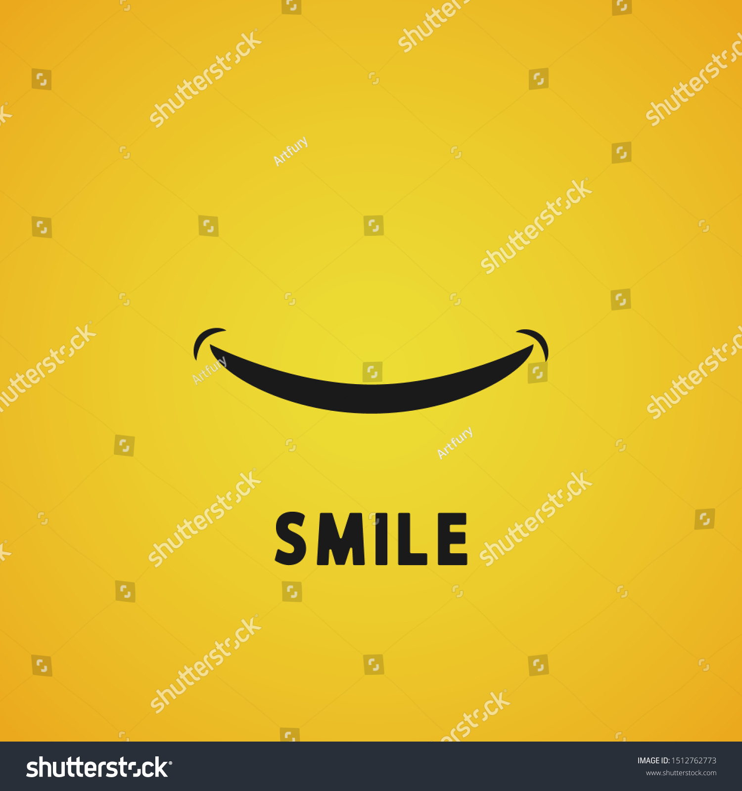 Smile Graphic Template Vector Background Stock Vector (Royalty Free ...