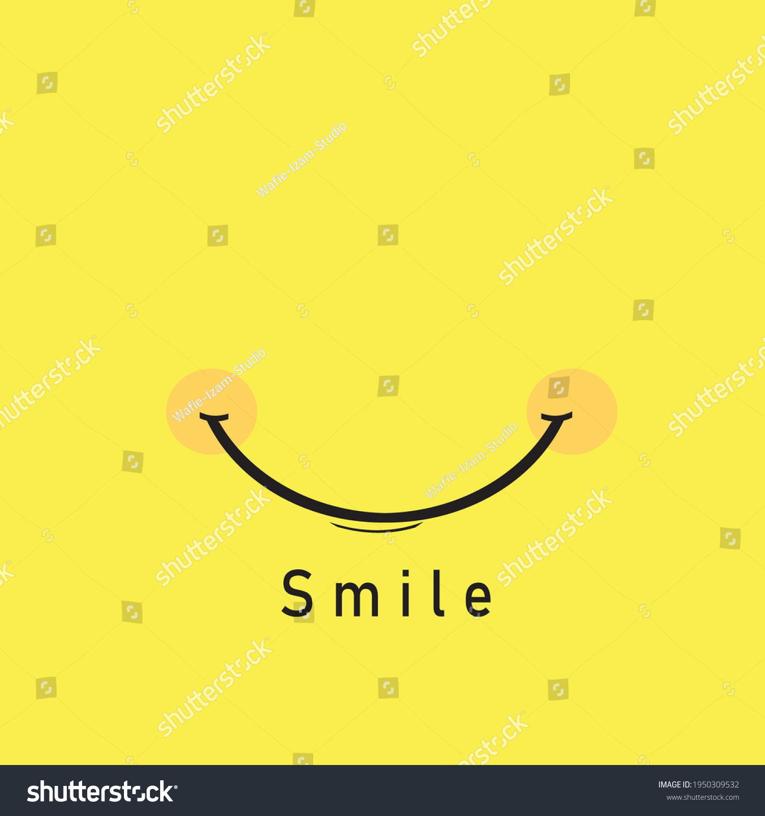 Smile Icon Logo Vector Template Design Stock Vector (Royalty Free ...