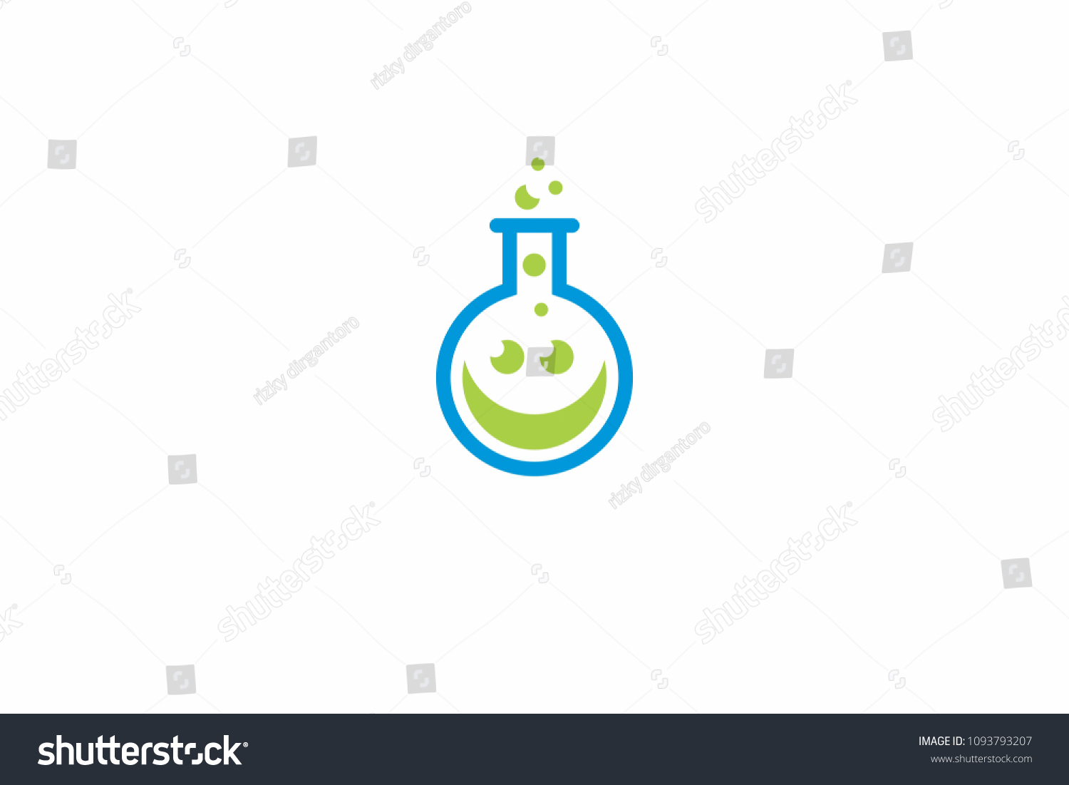 Smile Lab Logo Template Stock Vector (Royalty Free) 1093793207 ...