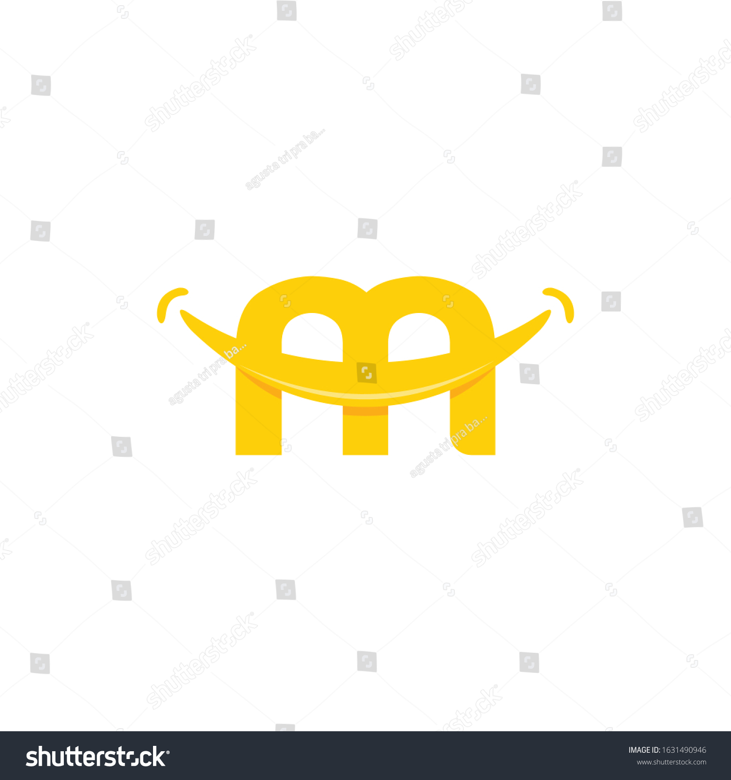 Smile Letter M Logo Vector Stock Vector (Royalty Free) 1631490946
