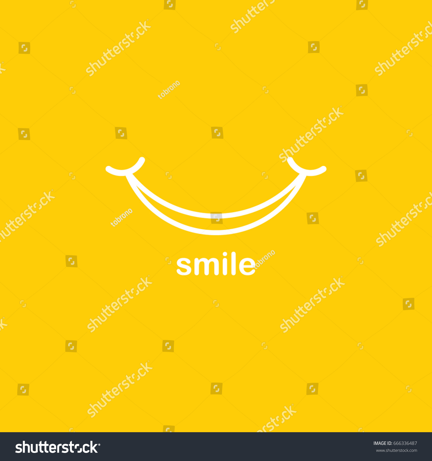 Smile Logo Vector Template Stock Vector (Royalty Free) 666336487 ...