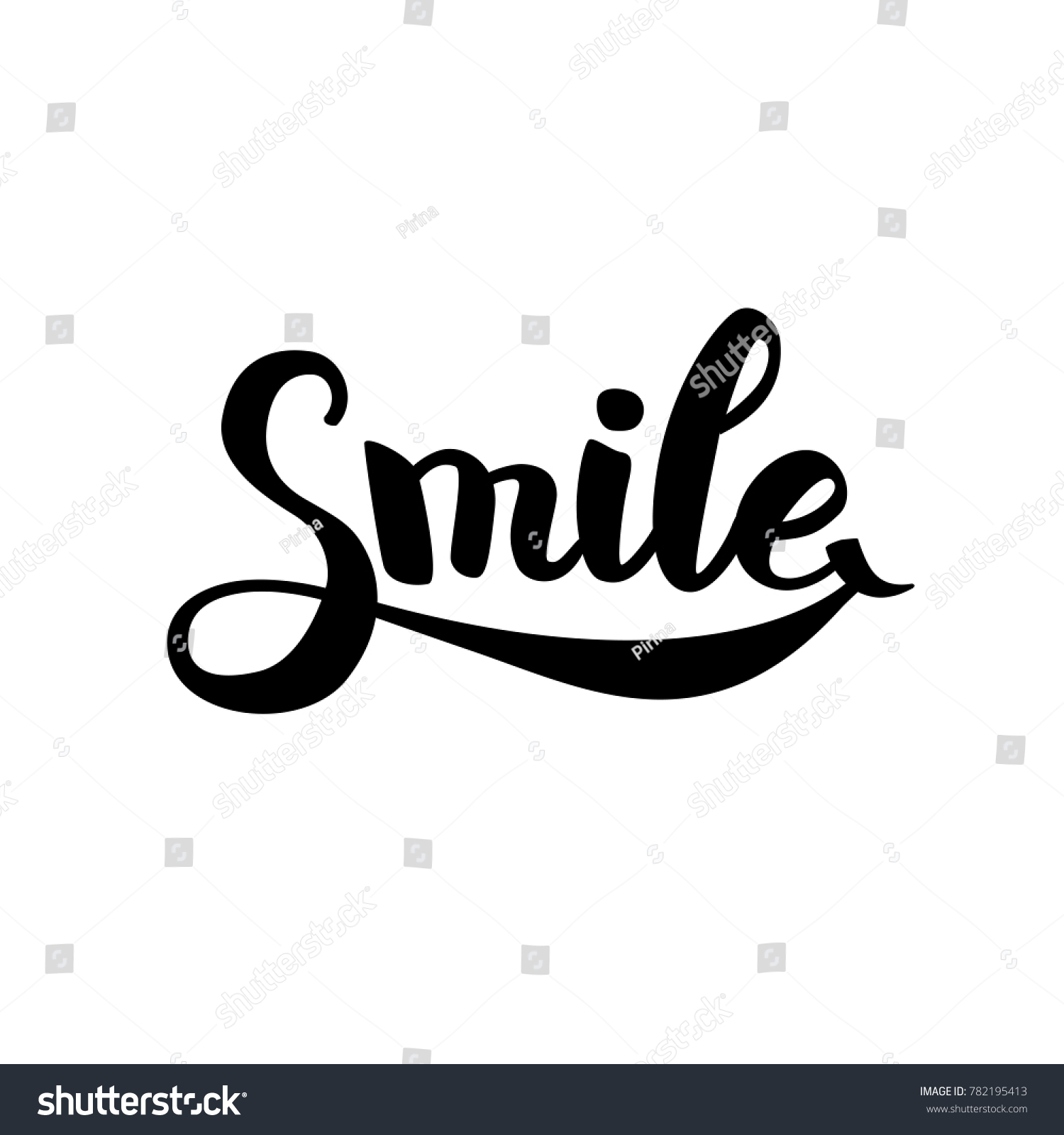Smile Typography Logo Stock Vector (Royalty Free) 782195413