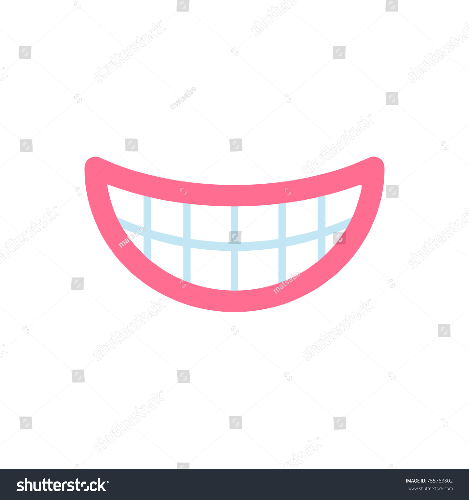 Smile Vector Illustration Stock Vector (Royalty Free) 755763802