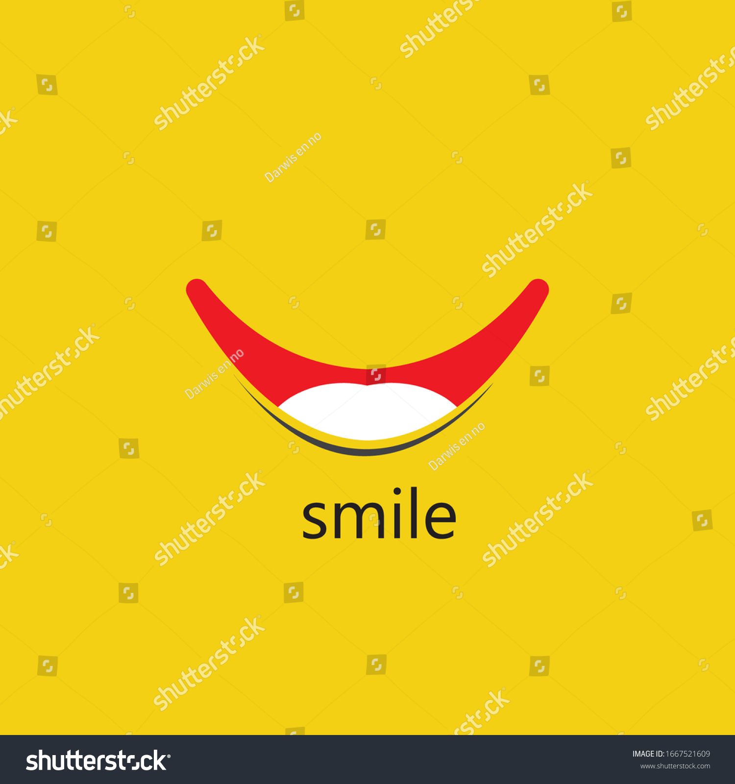 Smile Vector Image Logo Symbol Stock Vector (Royalty Free) 1667521609 ...