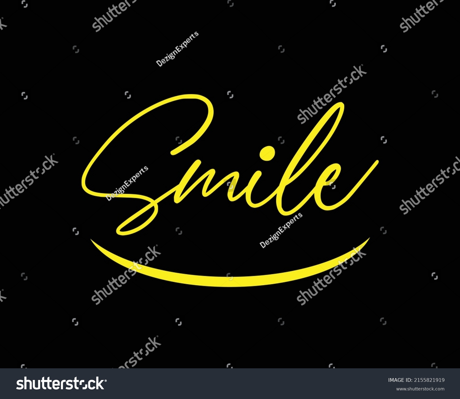 Smile Word Vector Template Design Stock Vector (Royalty Free ...