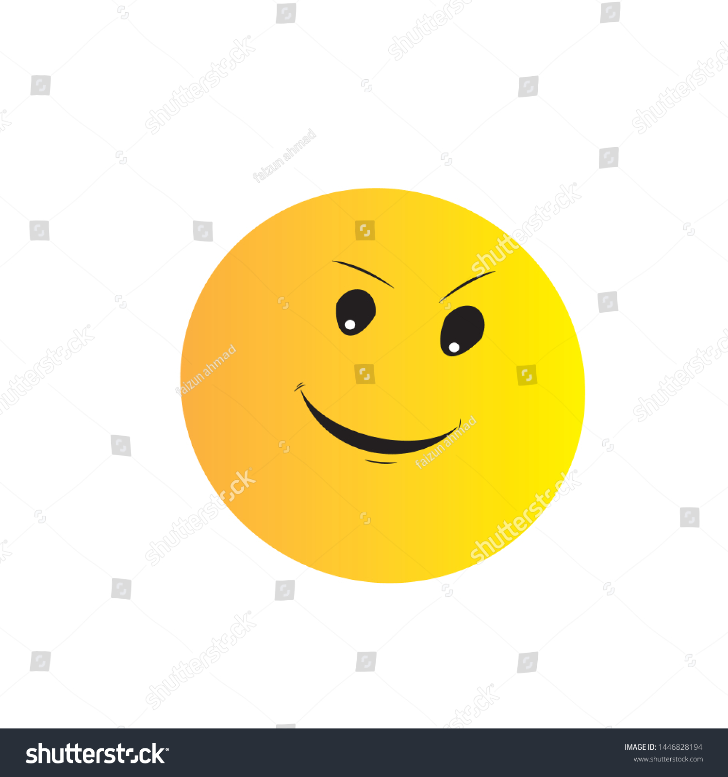 Smile Yellow Background Logo Design Vector Stock Vector (Royalty Free ...