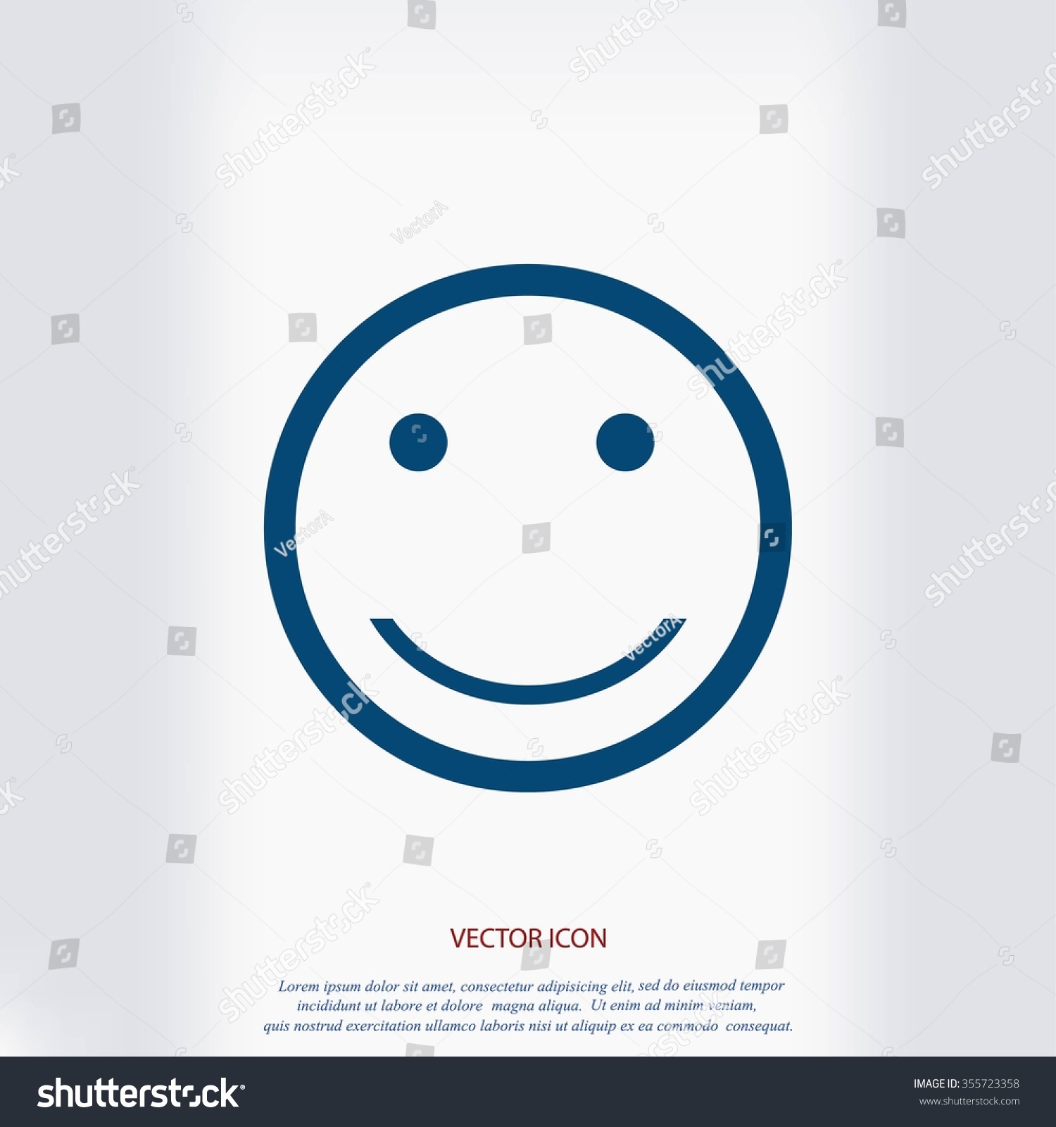 Smiles Icon Stock Vector (Royalty Free) 355723358 | Shutterstock