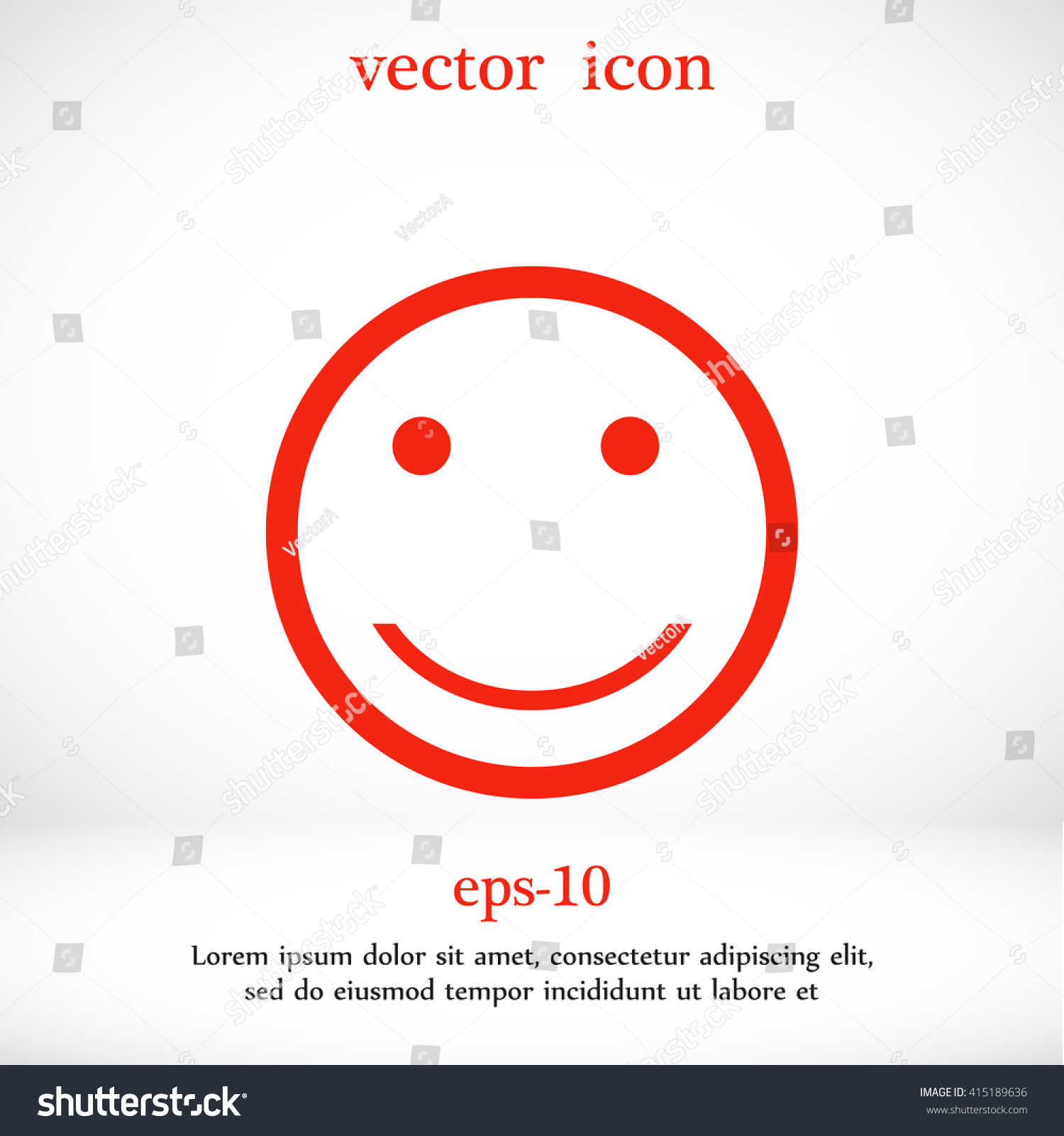 Smiles Icon Stock Vector (Royalty Free) 415189636 | Shutterstock