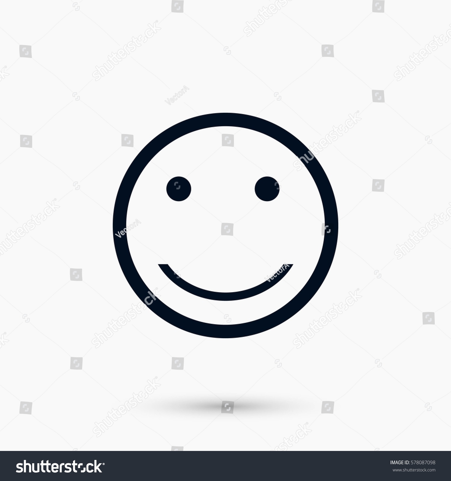 Smiles Icon Vector Flat Design Best Stock Vector 578087098 - Shutterstock