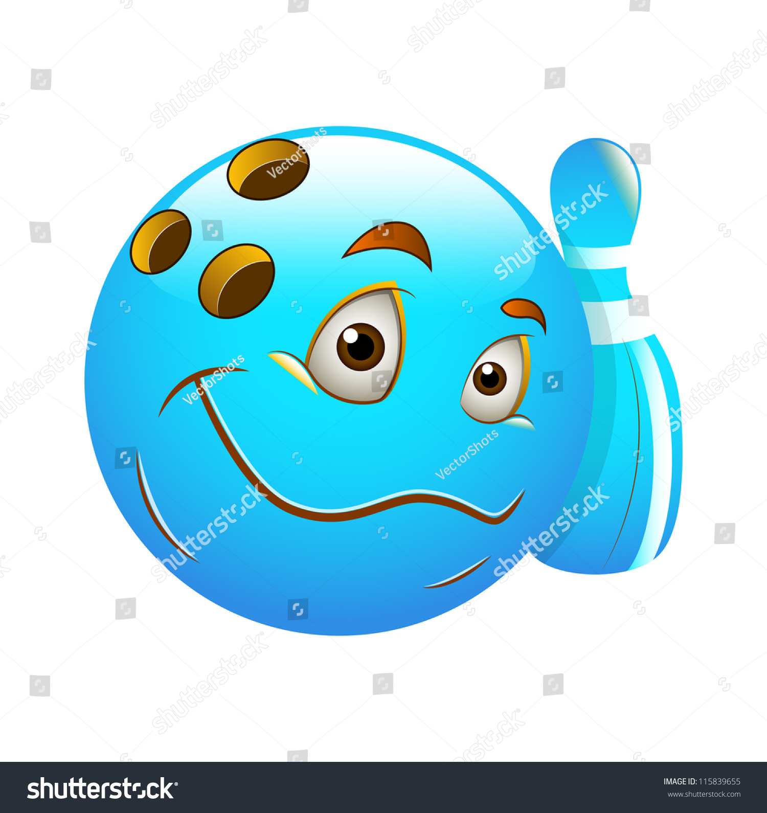 Smiley Emoticons Face Vector Bowling: stockvector (rechtenvrij ...