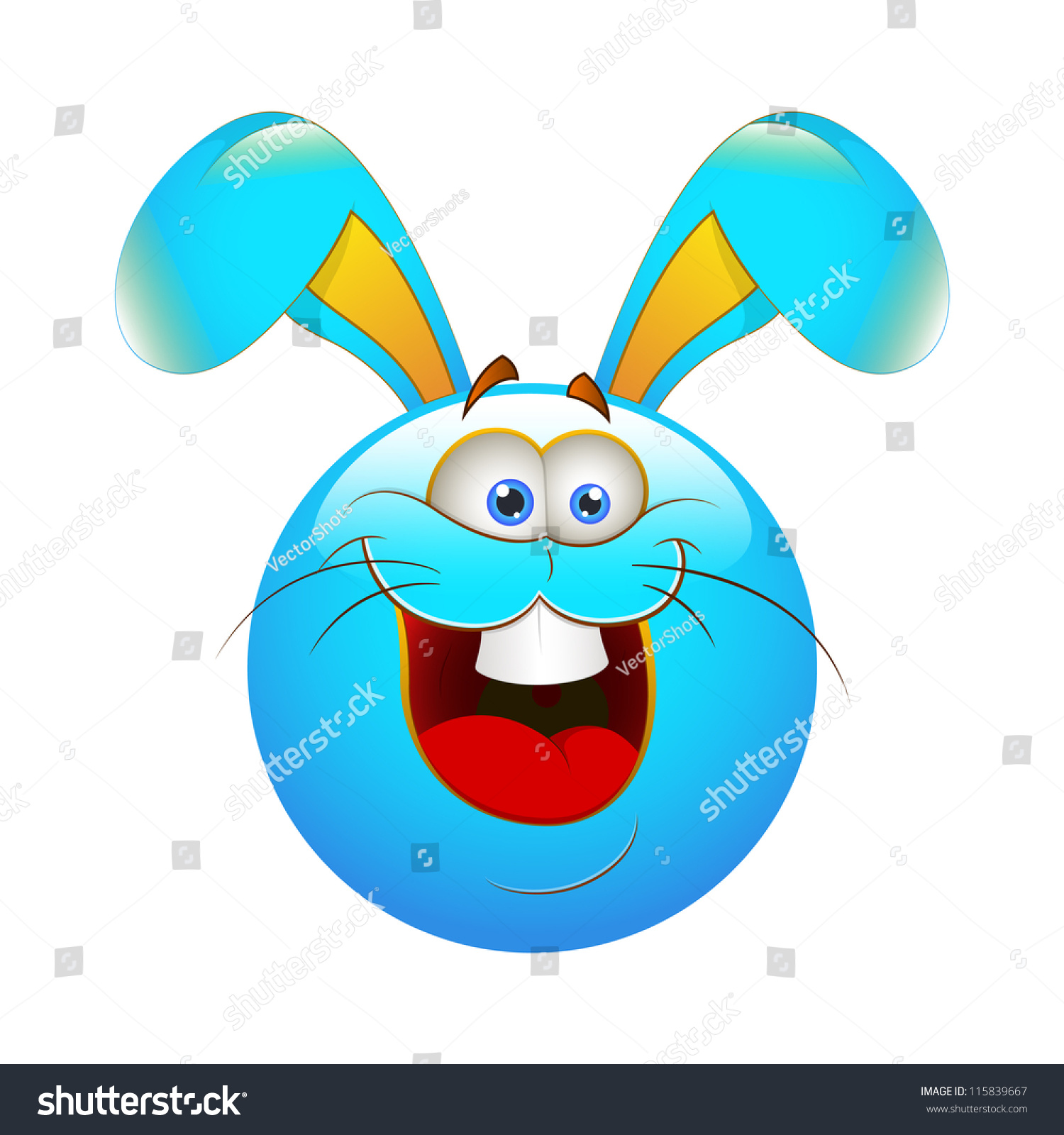 Smiley Emoticons Face Vector Bunny: เวกเตอร์สต็อก (ปลอดค่าลิขสิทธิ์ ...