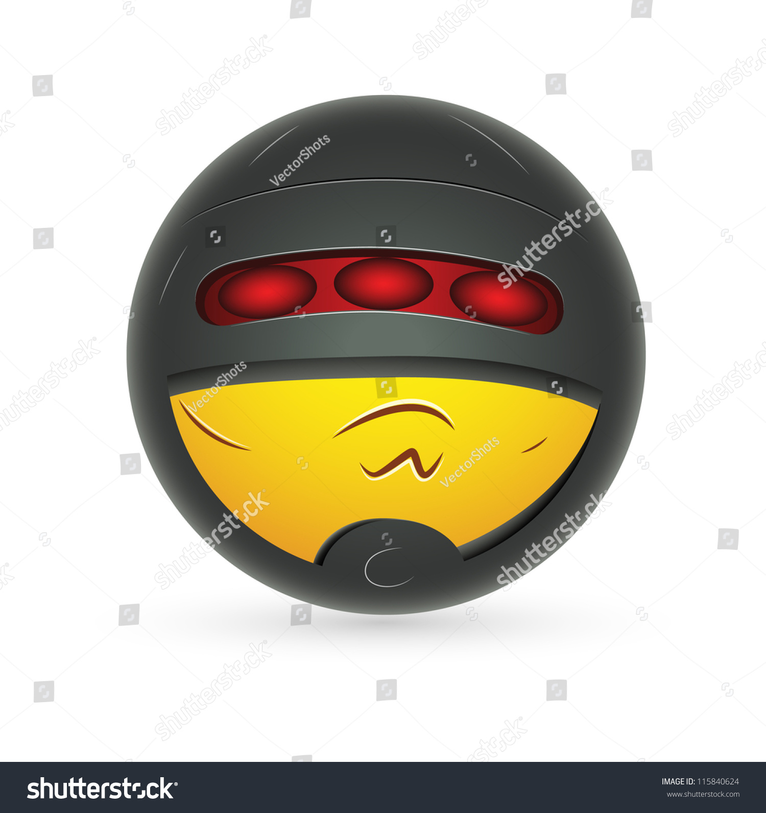Smiley Emoticons Face Vector Secret Agent: vetor stock (livre de ...