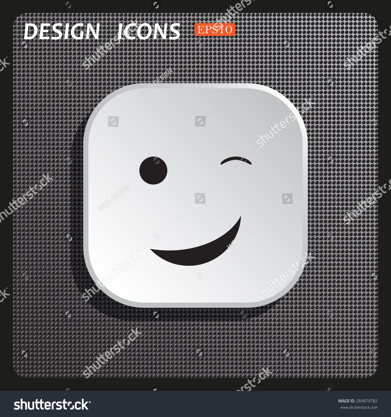 Smiley Face Vector Design Stock Vector (Royalty Free) 284874782 ...