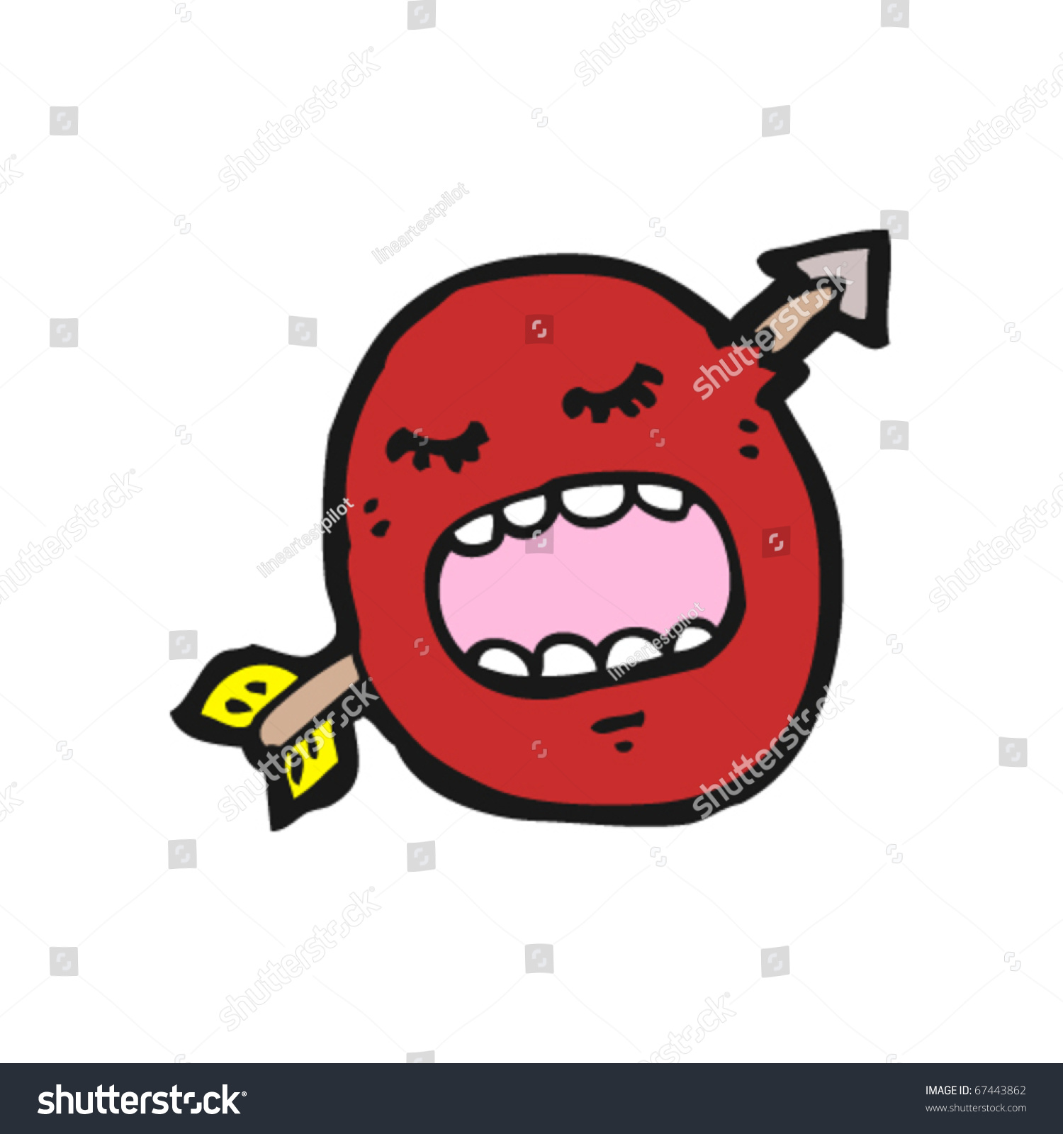 Smiley Face Arrow Cartoon Stock Vector (Royalty Free) 67443862